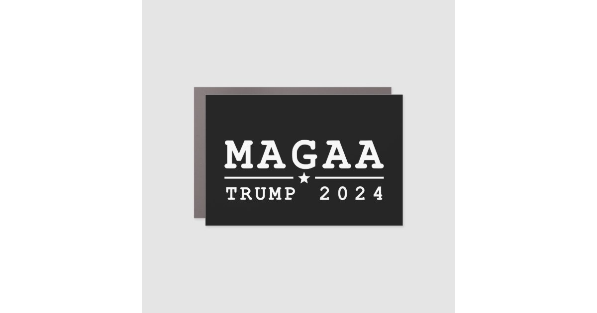 TRUMP 2024 MAGA Again Car Magnet | Zazzle