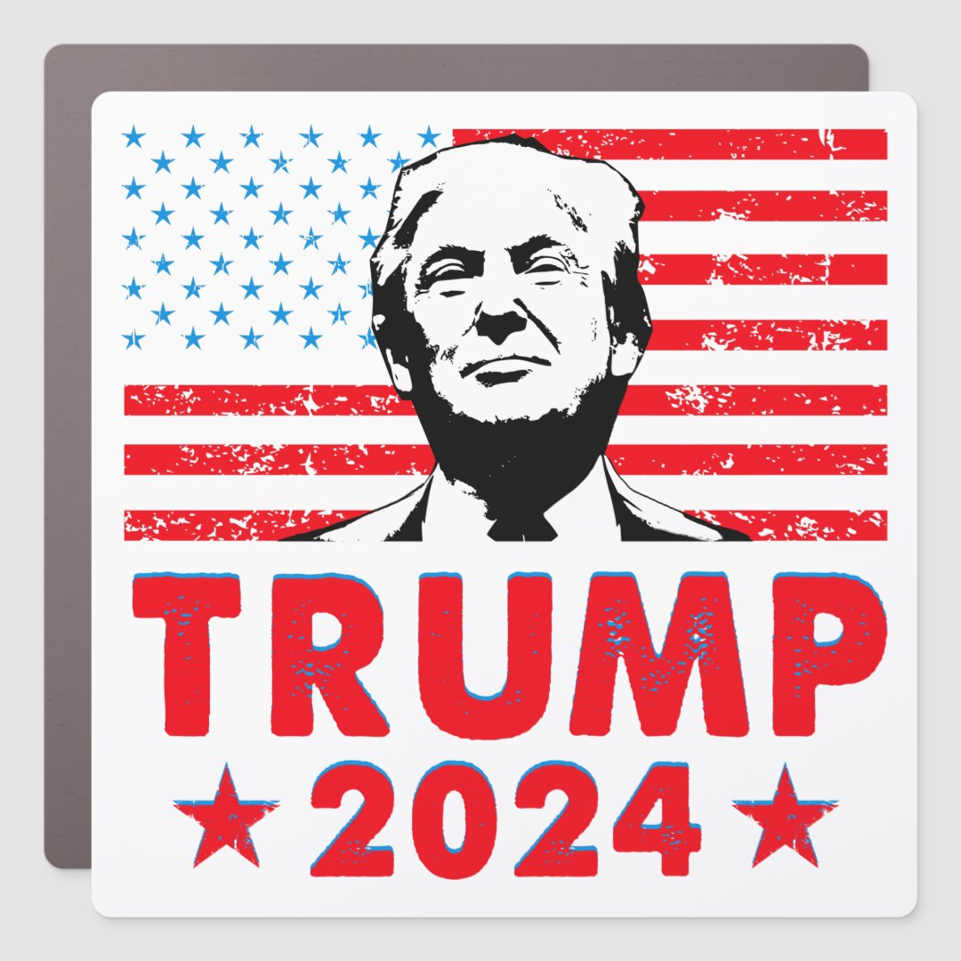Trump 2024 pro MAGA anti Biden Car Magnet | Zazzle