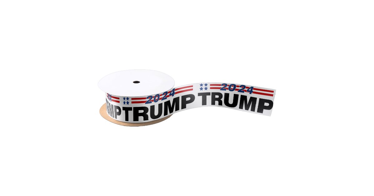 Trump 2024 satin ribbon | Zazzle