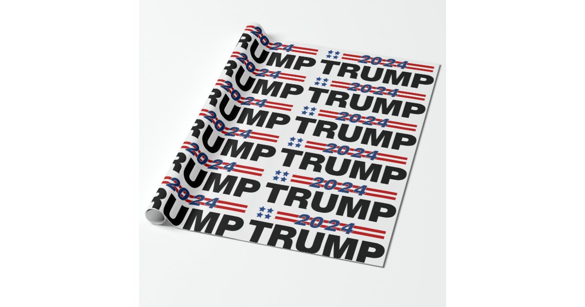 Trump 2024 wrapping paper | Zazzle