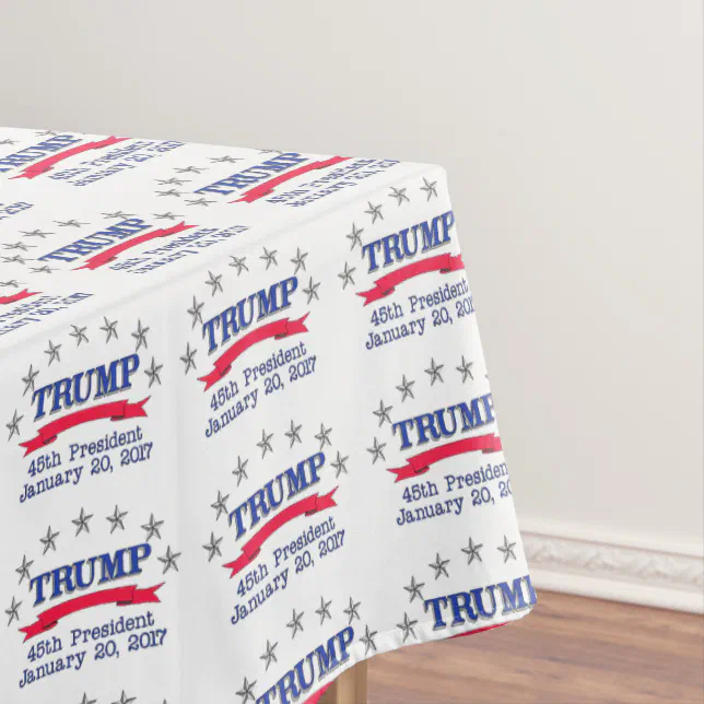 Trump 45th President Tablecloth | Zazzle