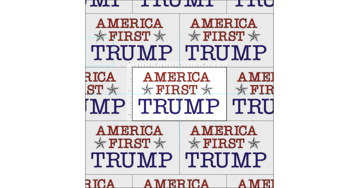 Trump America First Fabric | Zazzle