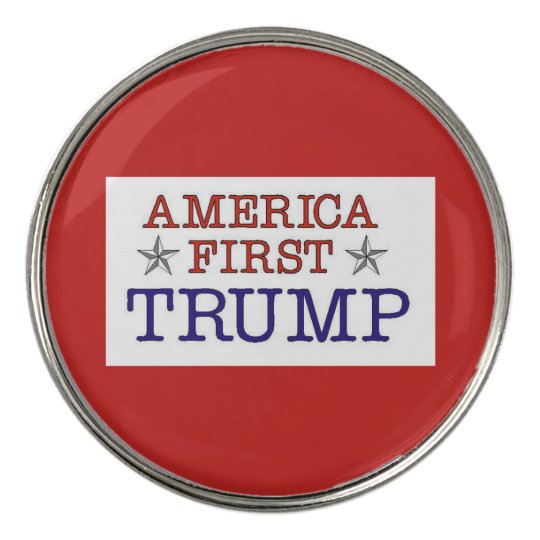 Trump America First Golf Ball Marker | Zazzle.com