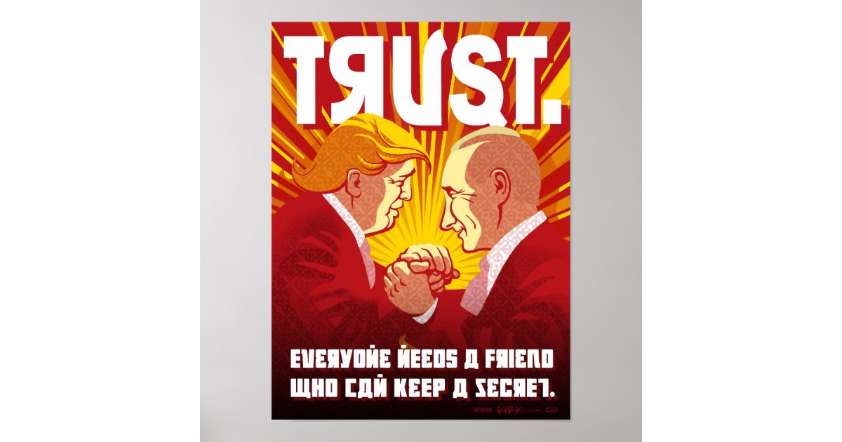 Trump and Putin Poster | Zazzle