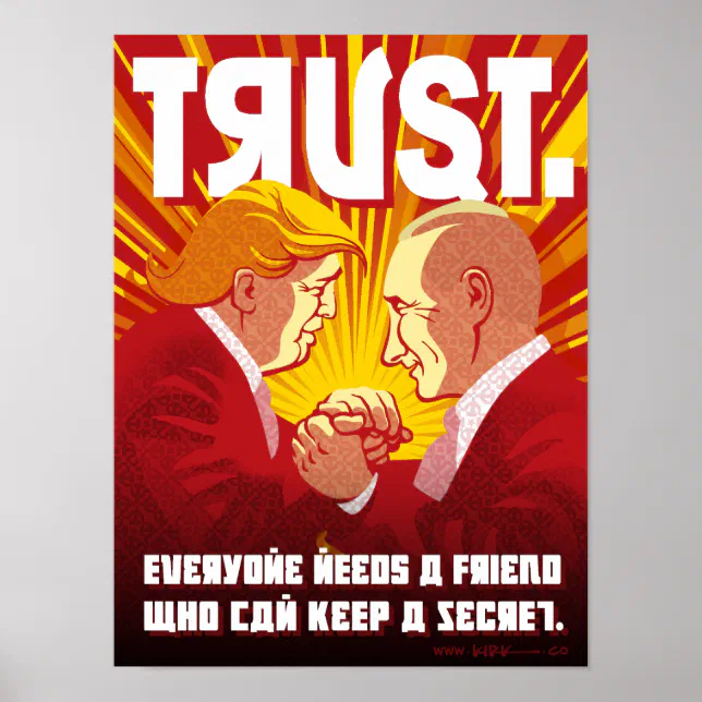 Trump and Putin Poster | Zazzle