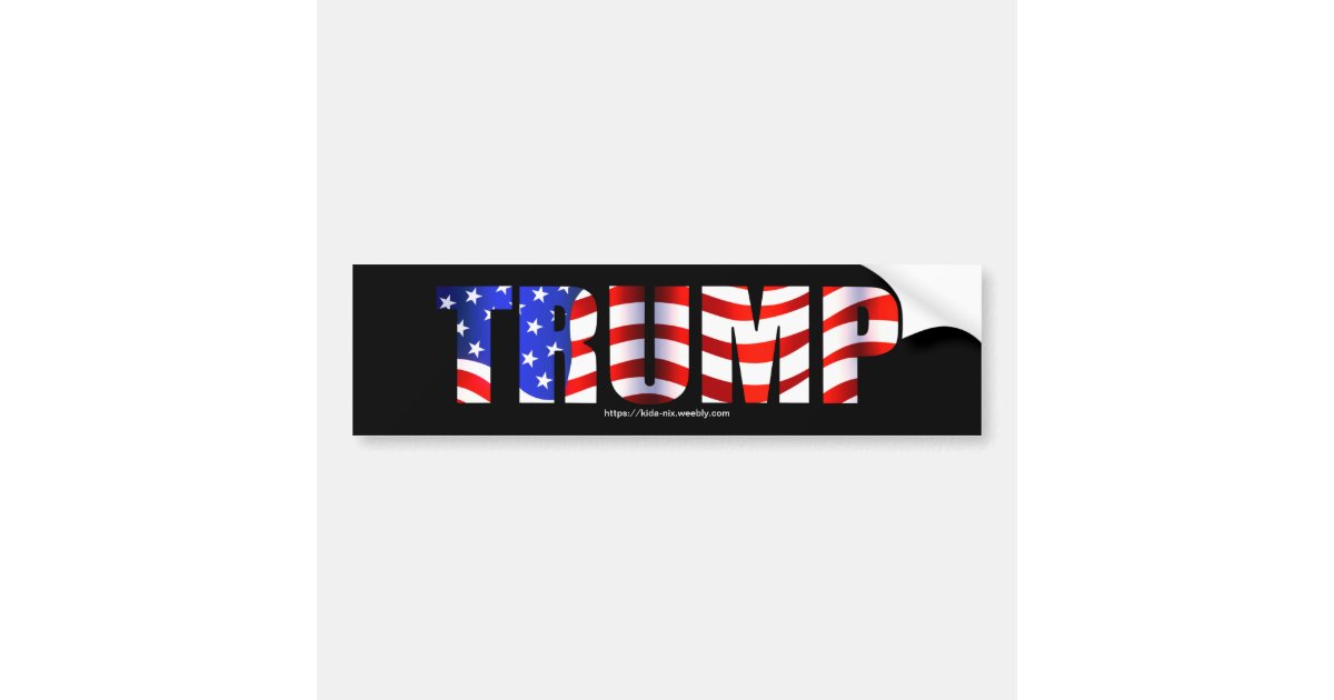 TRUMP BUMPER STICKER | Zazzle