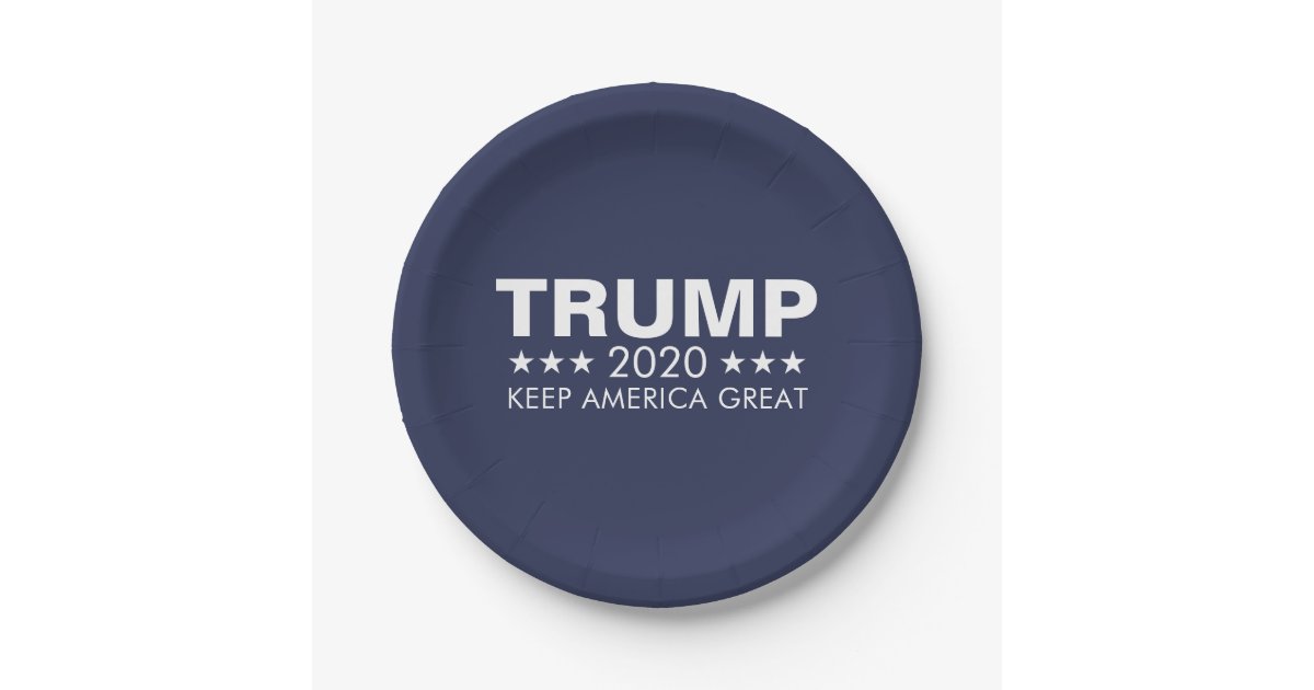 Trump CAN CHANGE YEAR Keep America Great Paper Plates | Zazzle
