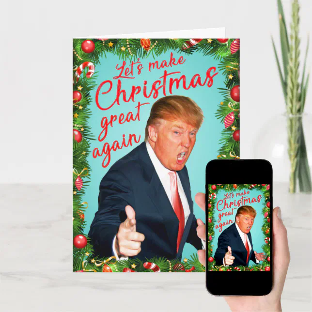 Trump Christmas card | Zazzle