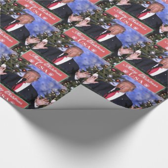 Trump Christmas Wrapping Paper | Zazzle