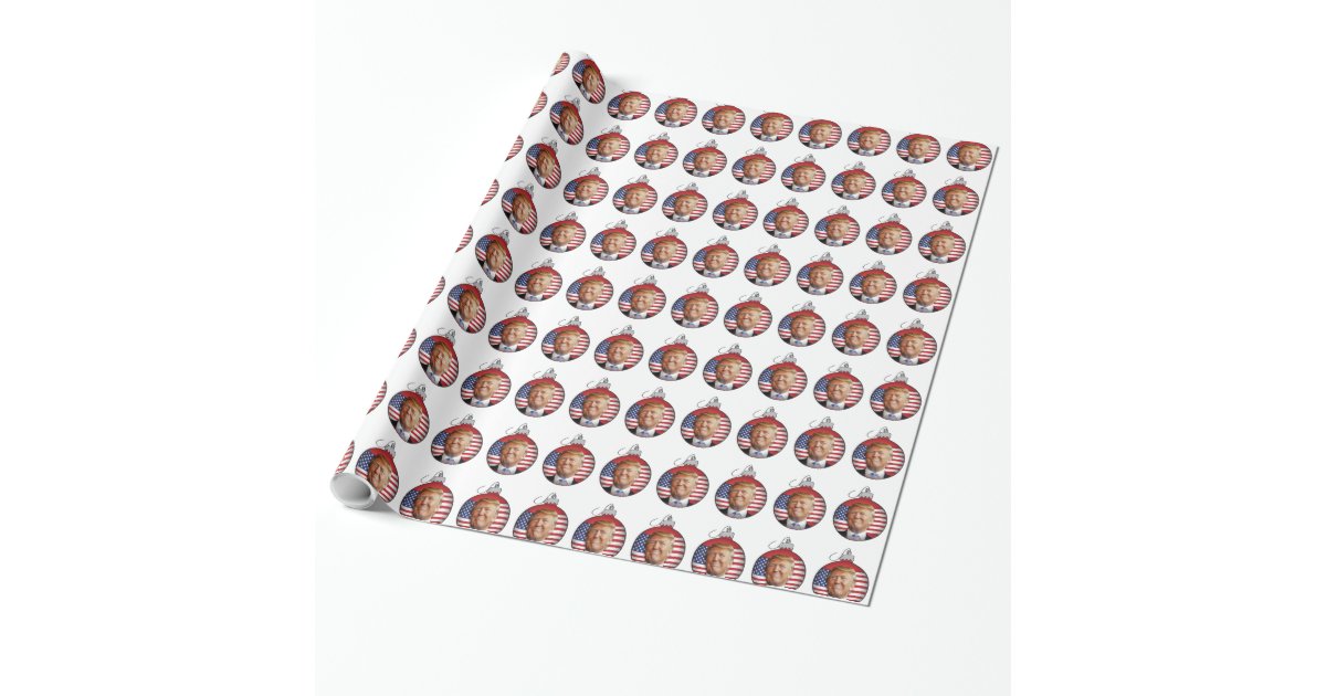 Trump Christmas Wrapping Paper | Zazzle