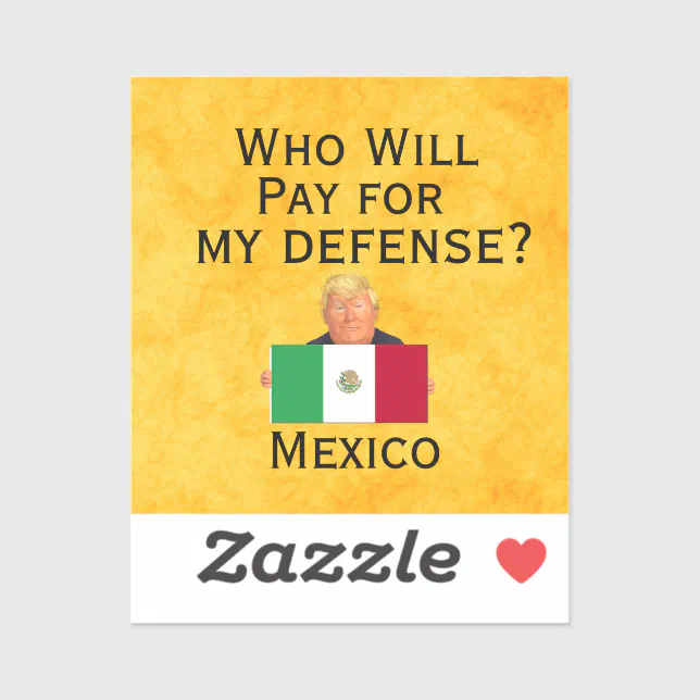 Trump Defense Custom-Cut Vinyl Sticker | Zazzle