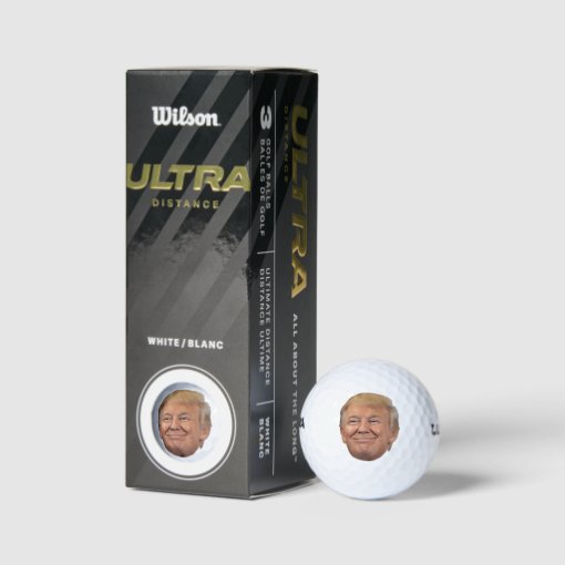 Trump face Golf Ball | Zazzle