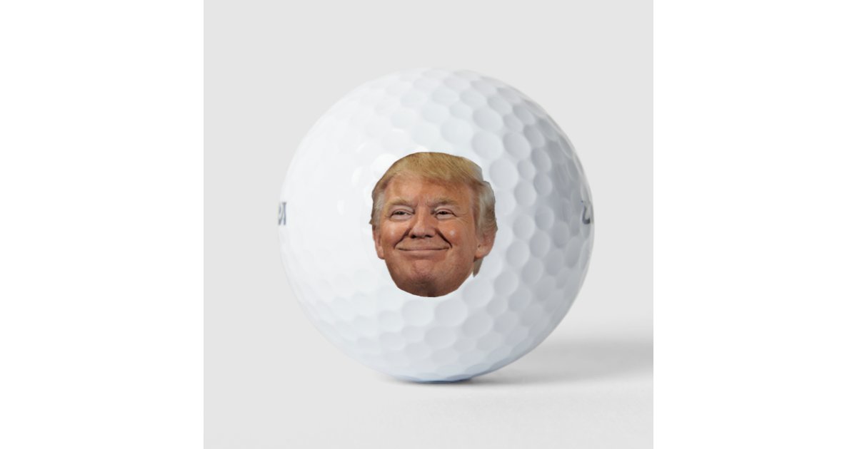 Trump face Golf Ball | Zazzle
