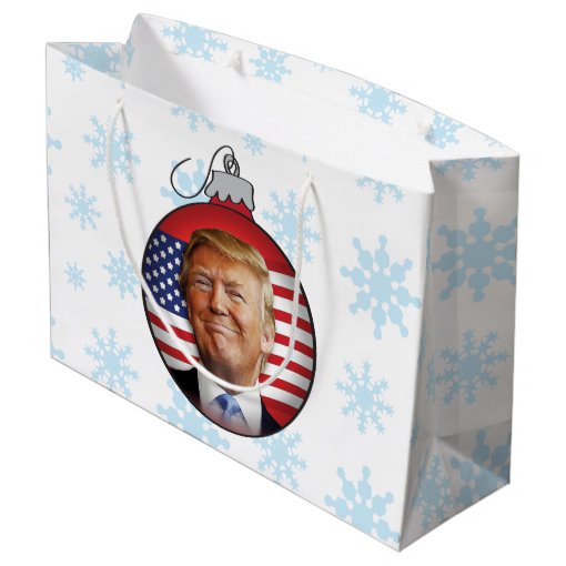Trump for Christmas Large Gift Bag | Zazzle