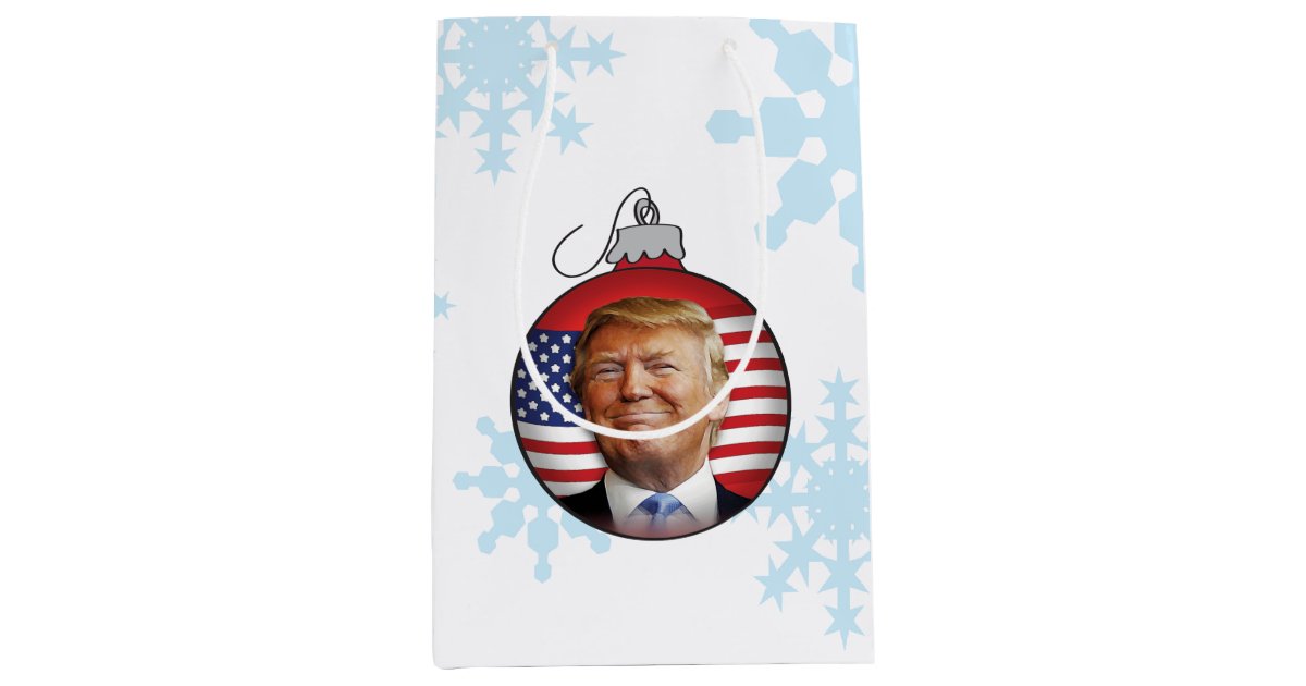Trump for Christmas Medium Gift Bag | Zazzle