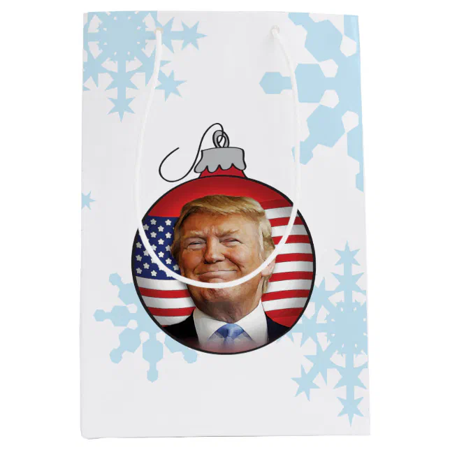 Trump for Christmas Medium Gift Bag | Zazzle