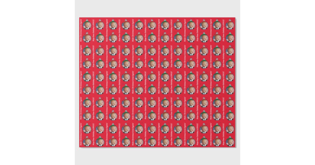 Trump for Christmas Wrapping Paper | Zazzle