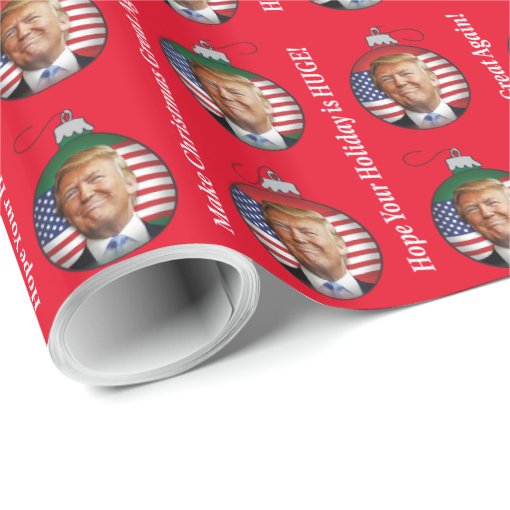 Trump for Christmas Wrapping Paper | Zazzle