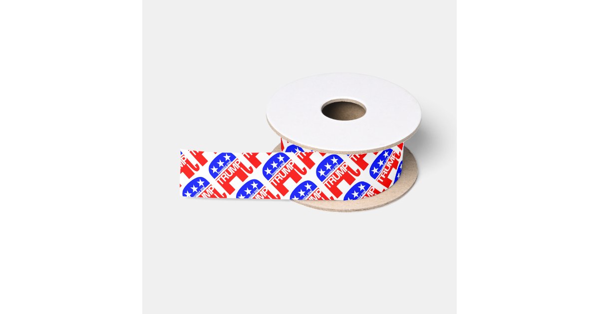 Trump For President 2016 Elephant Satin Ribbon | Zazzle