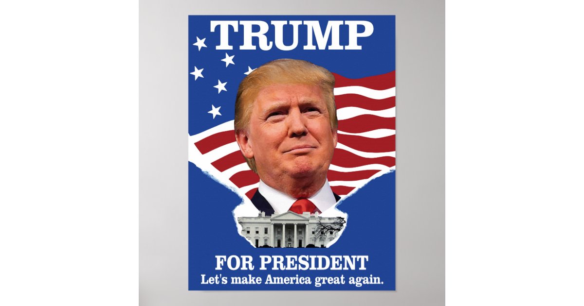 Trump For President Ronald Reagan Poster | Zazzle