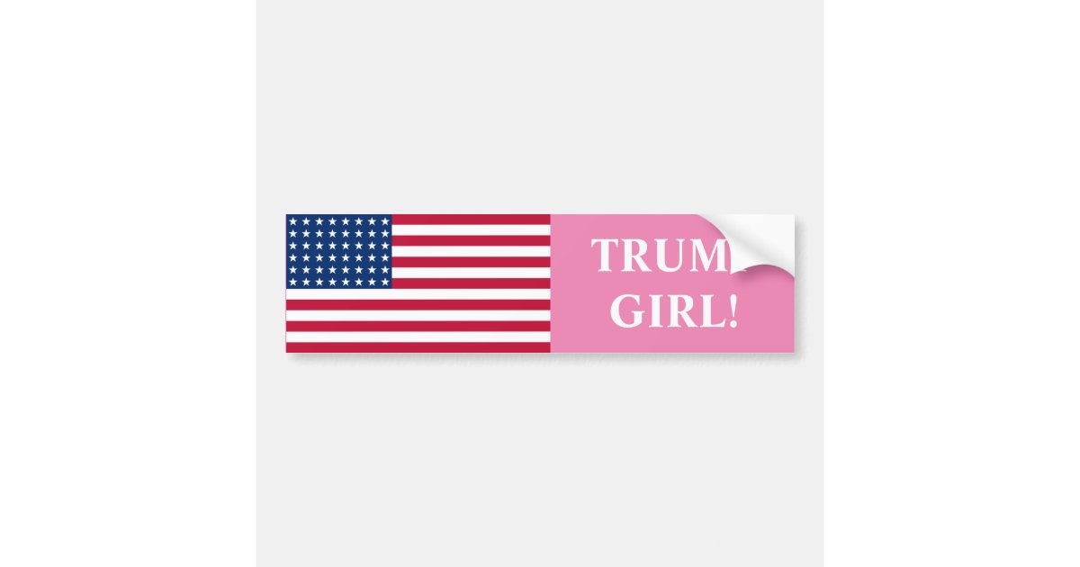 Trump Girl Bumper Sticker | Zazzle