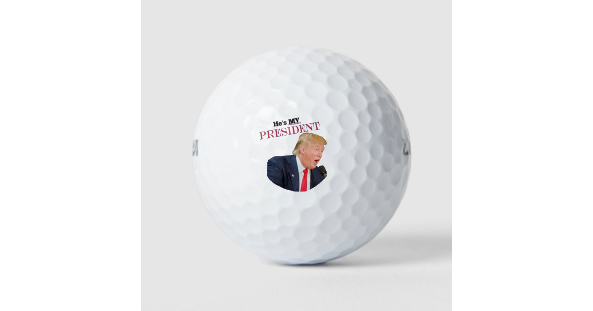 Trump Golfing President Golf Balls | Zazzle