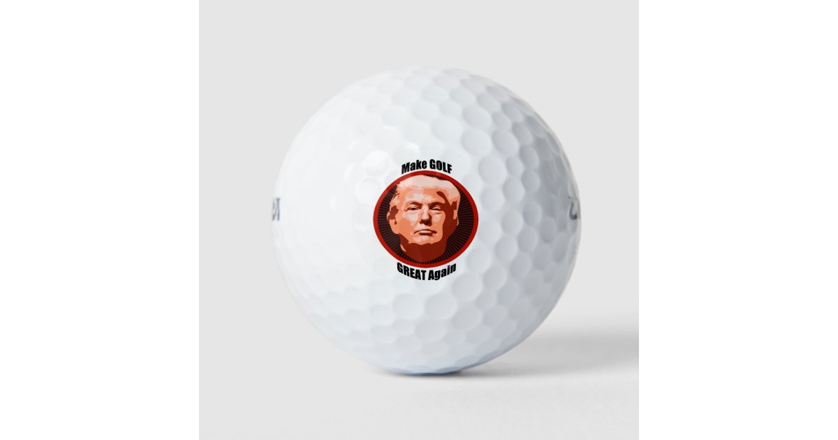 Trump Great Golf Golf Balls | Zazzle.com