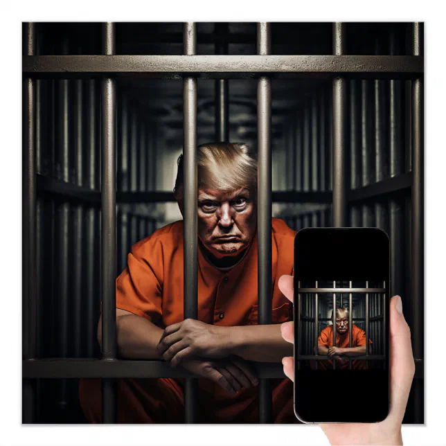 Trump in Jail Poster | Zazzle
