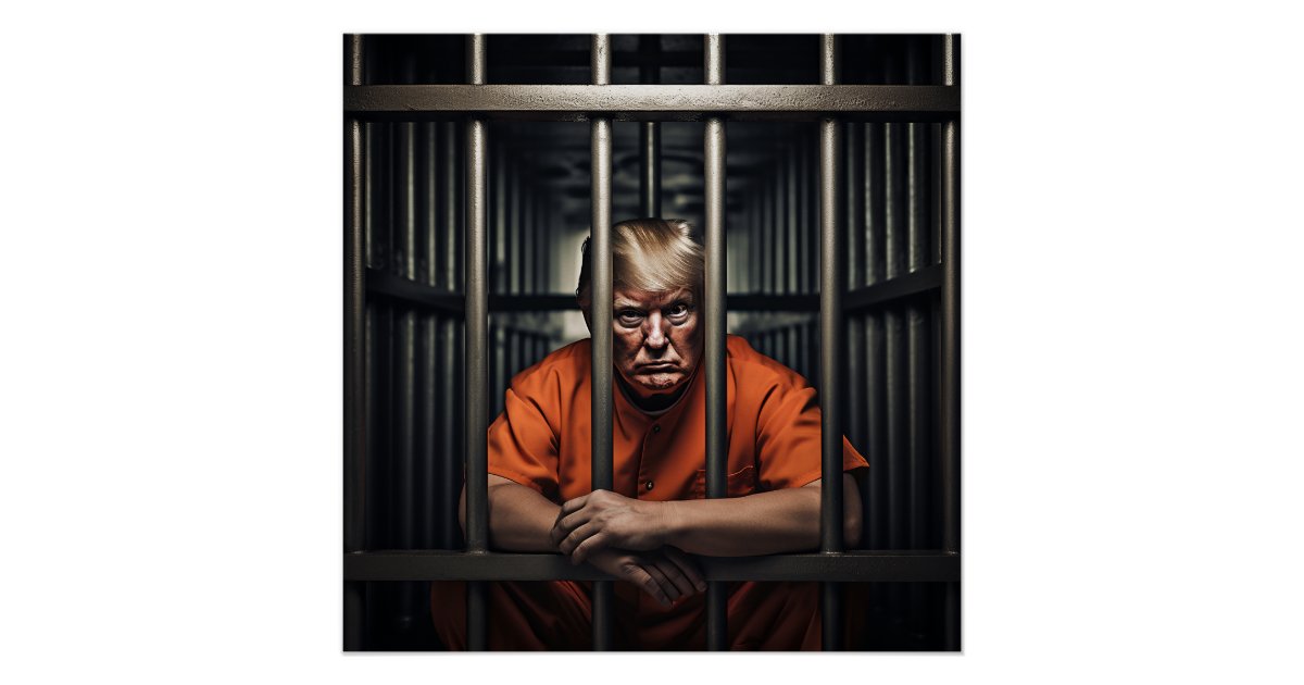 Trump in Jail Poster | Zazzle