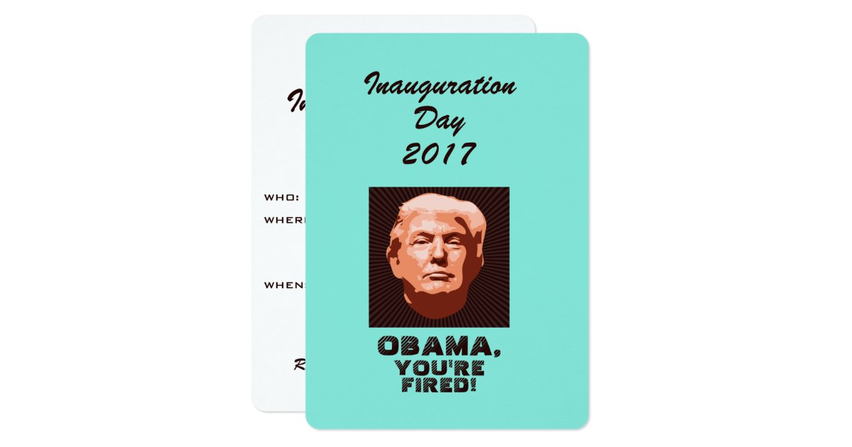 Trump Inauguration 2017 Custom Invitation | Zazzle.com