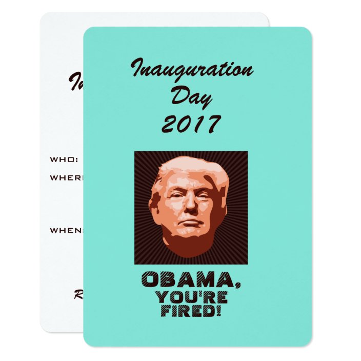 Trump Inauguration 2017 Custom Invitation | Zazzle.com