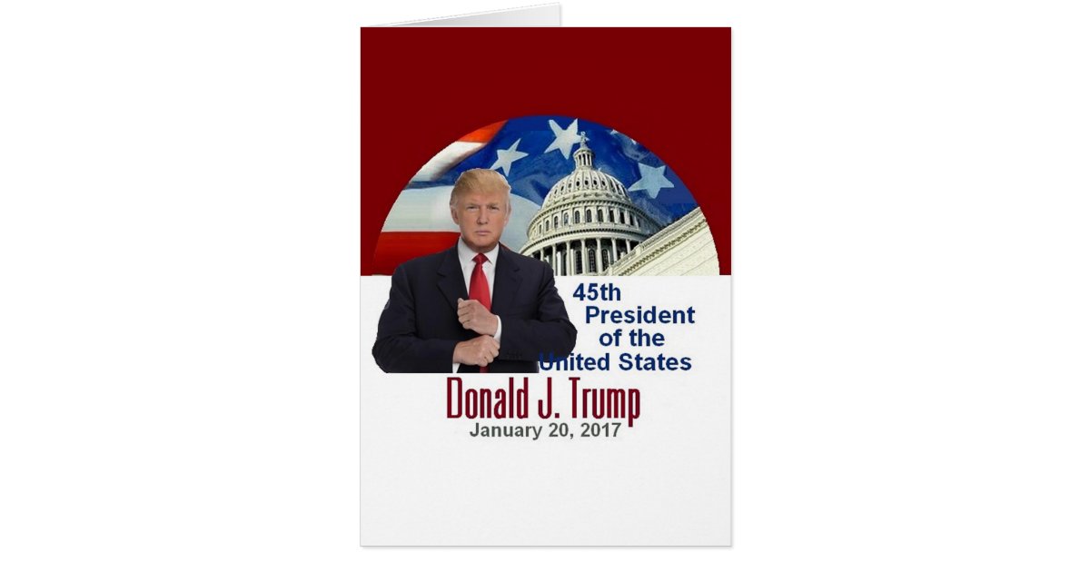 TRUMP Inauguration Card | Zazzle