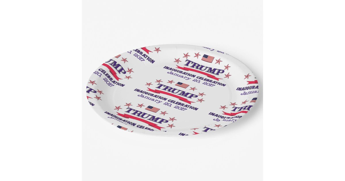Trump Inauguration Paper Plates | Zazzle
