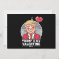 Trump is My Valentine Retro Valentines Day Invitation | Zazzle