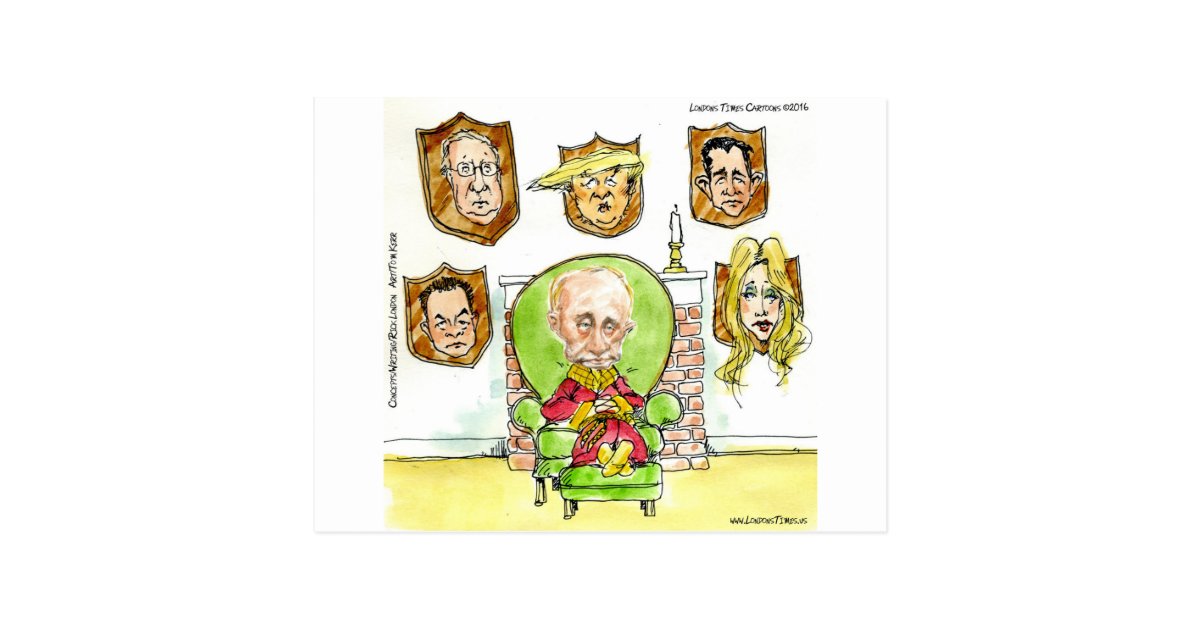 Trump Is Putin On The Ritz Gifts Postcard | Zazzle.com