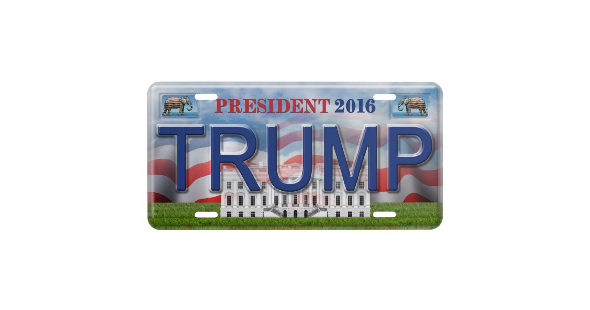 Trump License Plate | Zazzle