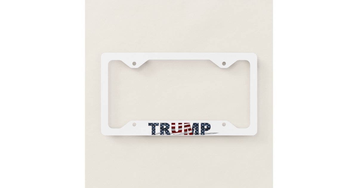 Trump License Plate Frame | Zazzle