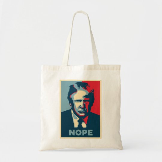 trump nope tote bag | Zazzle.com