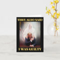 Trump Not Guilty Jesus Christ Patriot Pray Maga Card | Zazzle