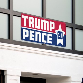 Trump/Pence 2020 Banner | Zazzle