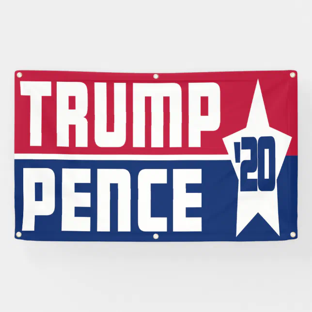 Trump/Pence 2020 Banner | Zazzle