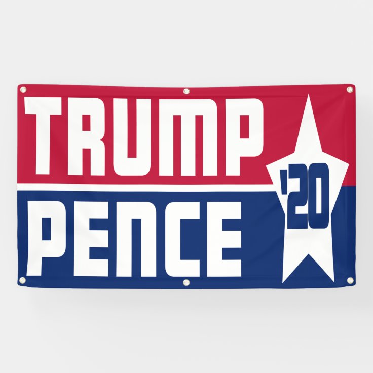 Trump/Pence 2020 Banner | Zazzle