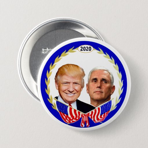 Trump Pence 2020 Button | Zazzle
