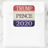 Trump Pence 2020 red, white and blue popular Square Sticker | Zazzle