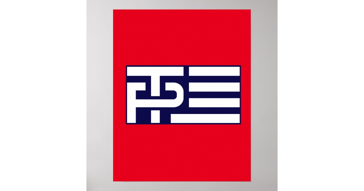 Trump Pence Flag - Blue - - Poster | Zazzle
