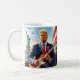 Trump Playing Electric Guitar Statue Liberty Flag Coffee Mug | Zazzle