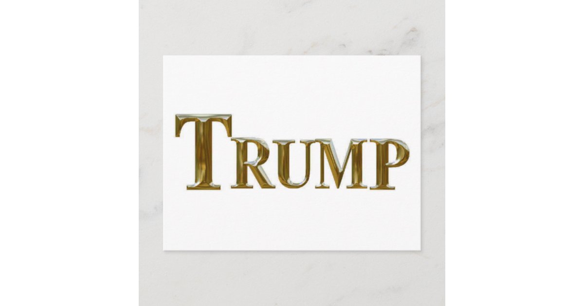 TRUMP POSTCARD | Zazzle