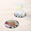 Trump President 45 Epic Fun Fantastic Round Paper Coaster | Zazzle