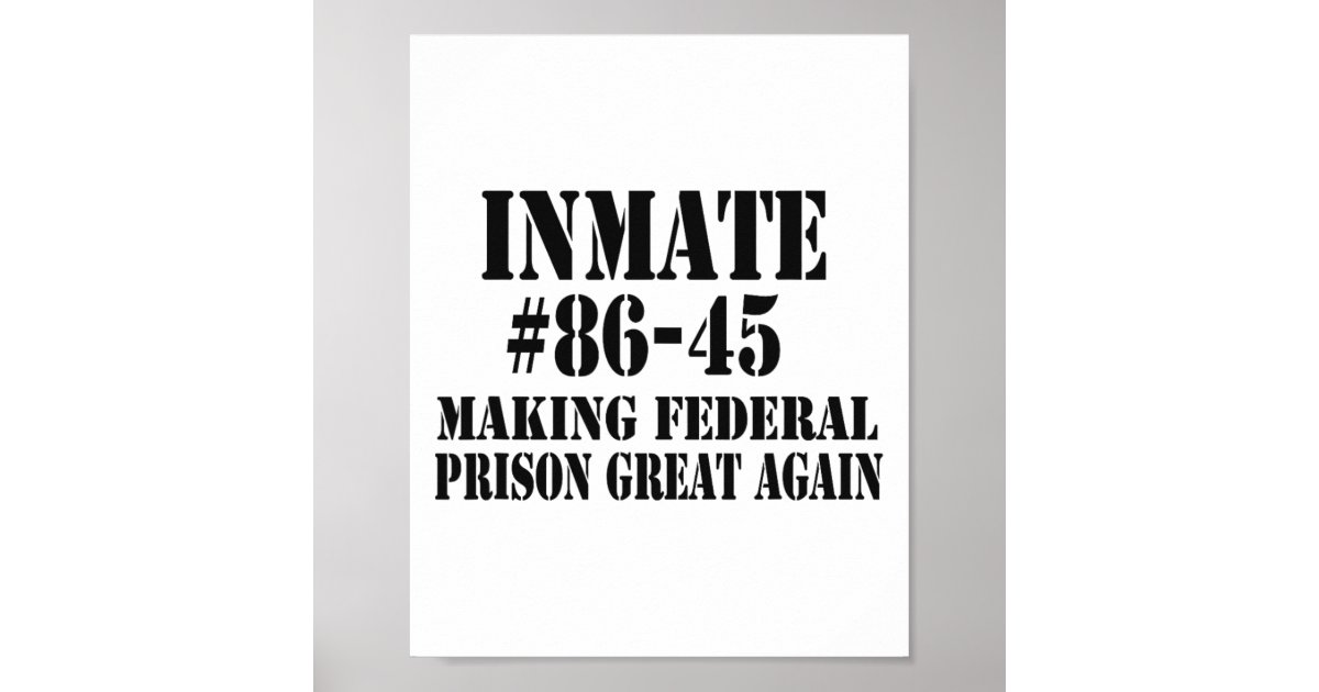 Trump Prison Halloween Impeachment Costume Poster | Zazzle