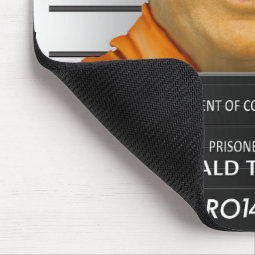 Trump Prison Mugshot Moron 45 Mouse Pad | Zazzle